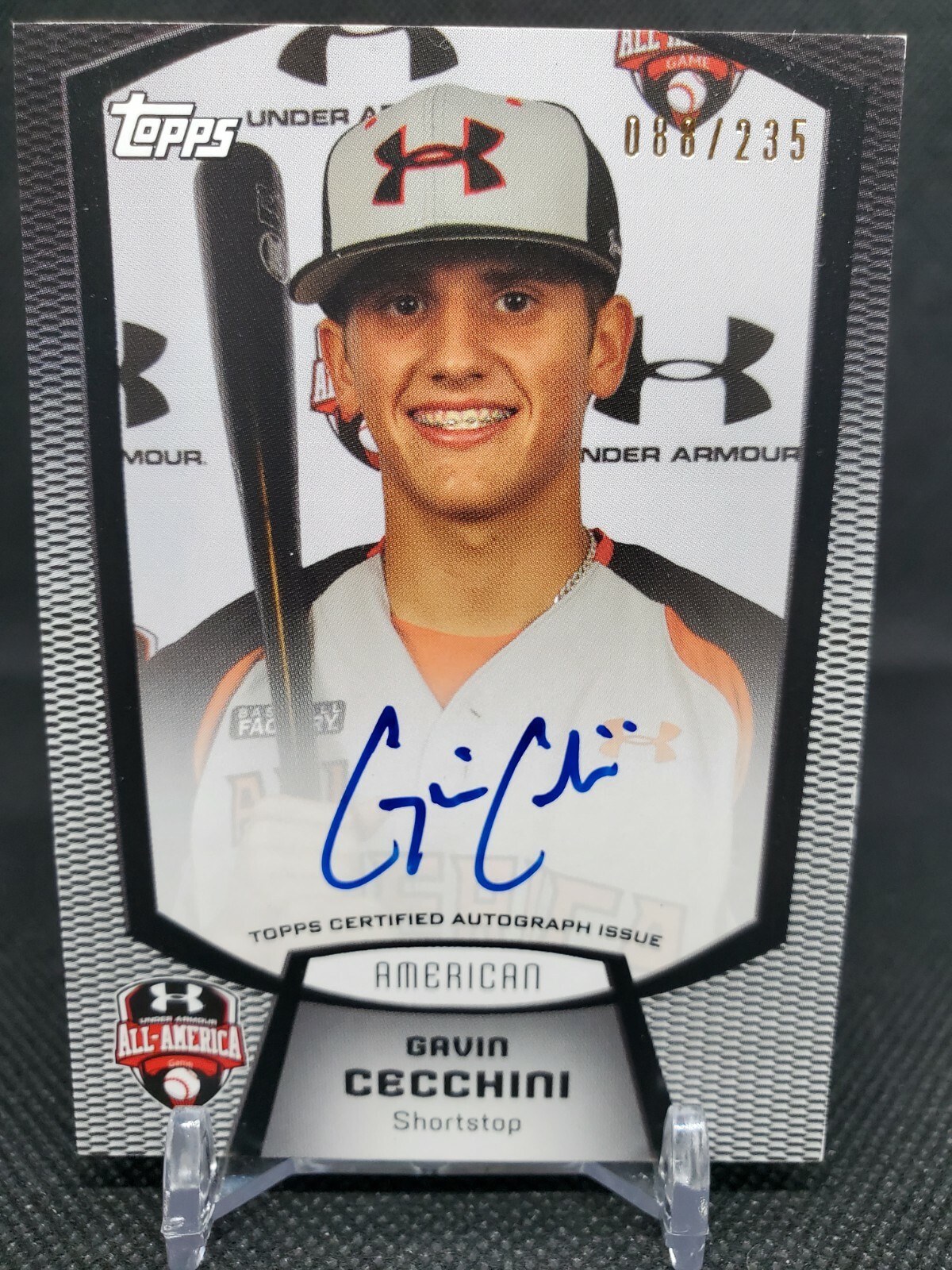 Gavin Cecchini 2011 Bowman Draft Under Armour All America Auto ...