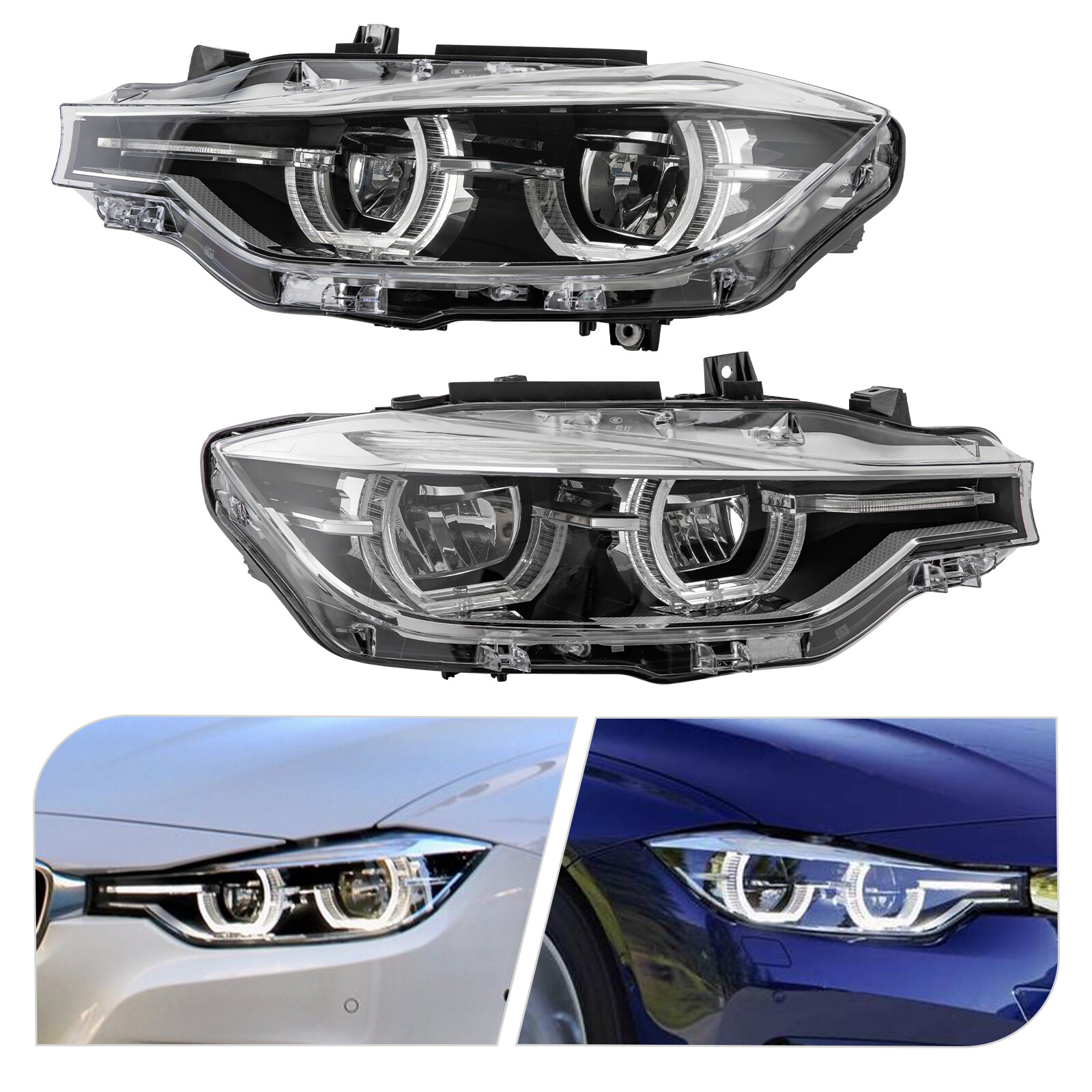 For 2016-2018 BMW 3 Series F30 F35 330i 328i 320i Full LED Headlight ...