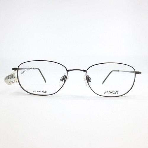 Flexon Eyeglasses Frames FLEXON 600 GUNMETAL Grey Round Full Wire Rim ...