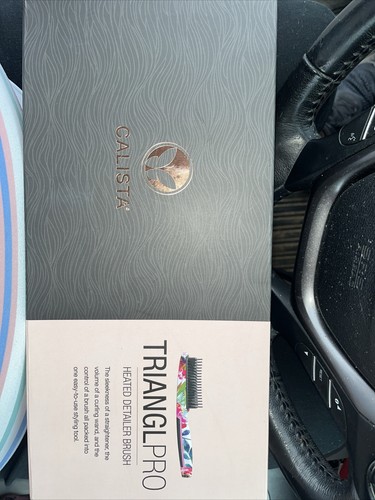 Calista TrianglPRO Triangl Pro Heated Hair Detailer Brush Fancy Floral ...