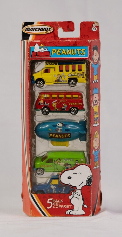 Matchbox Peanuts 5 Pack Vehicle Set 2003 Mattel NEW/Damaged Box | eBay