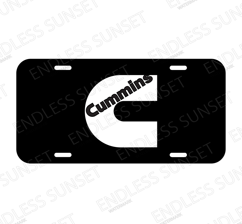 Diesel Power Cummins 4x4 Off road Lifted Truck License Plate Front Auto ...