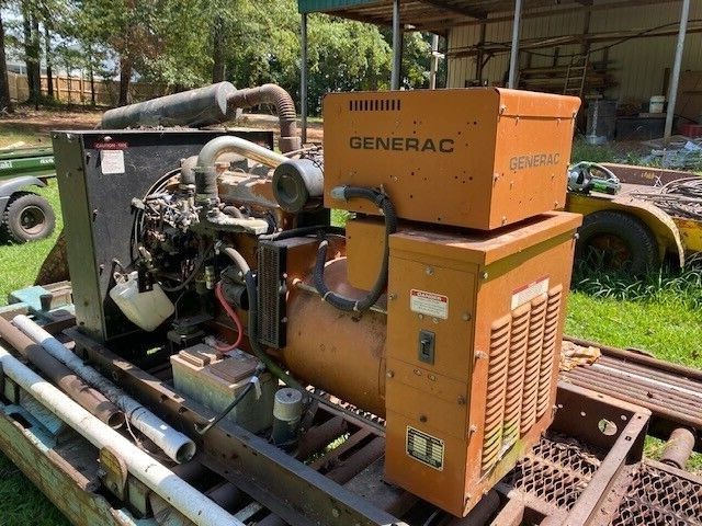 Generac Standby Generator Used, 30 KW unit with automatic transfer ...