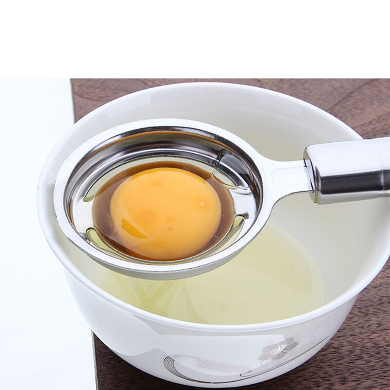 Egg Yolk White Separator Separates Stainless Steel Sieve Kitchen Tool ...