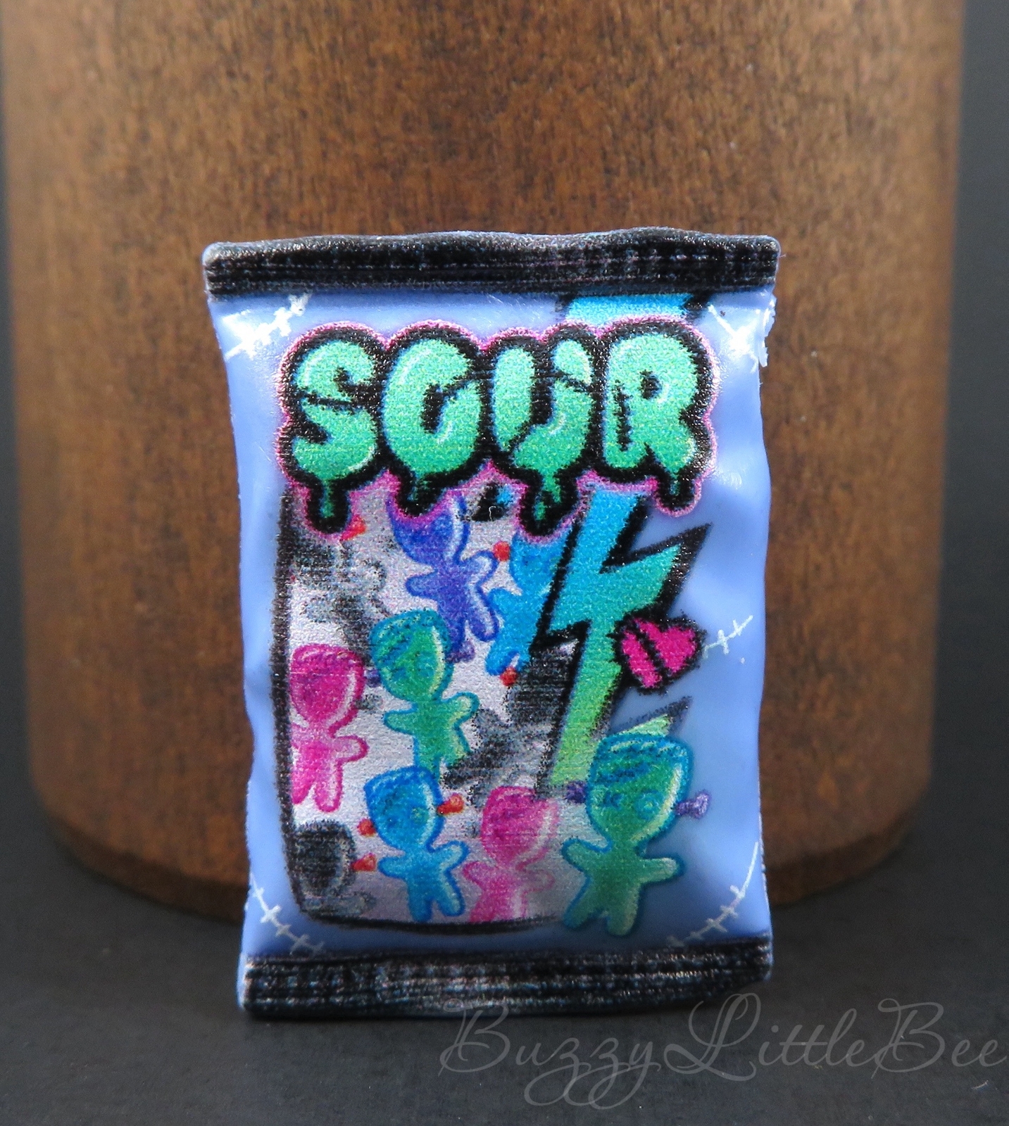 Monster High Doll G3 Frankie Stein Amped Up Sour Gummy Candy Bag Food ...