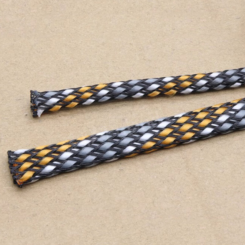 4MM Wide Color Braided Expandable Sleeving PP Cotton Yarn+PET Cable ...