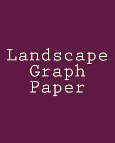 Landscape Graph Paper by Journals And More, Journals And More, Brand ...