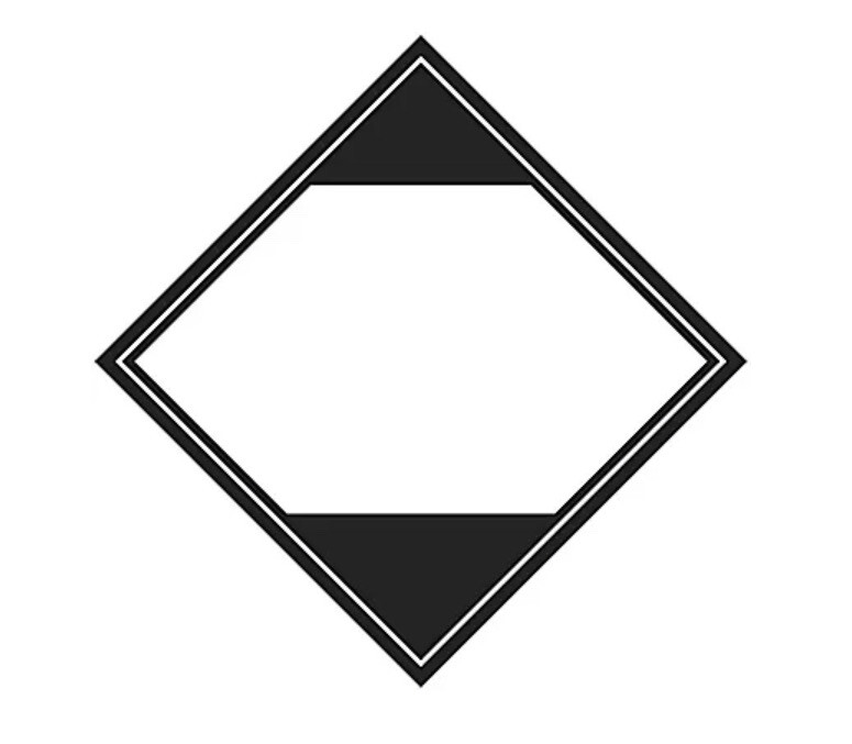 Uline S-17372 DOT Approved Black White Labels Blank 4-1/4" X 4-1/4 ...