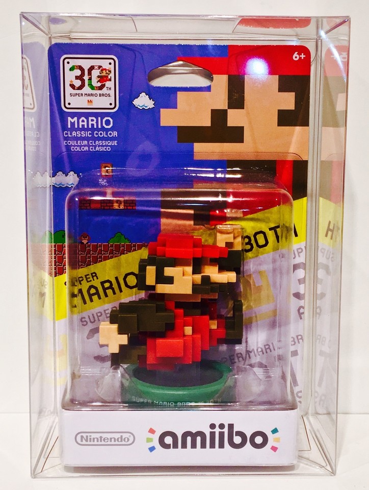5 Box Protectors For NINTENDO AMIIBO NEW SMALL SIZE ONLY! Clear Display ...