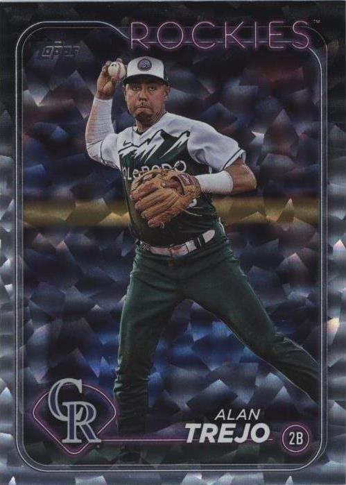 2024 Topps Update Series - Alan Trejo #US7 Silver Crackle Foilboard for ...