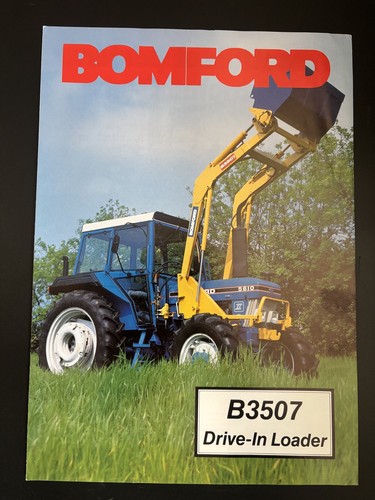 BOMFORD B3507 LOADER TRACTOR BROCHURE SALES LEAFLET DRIVE IN, FORD ...