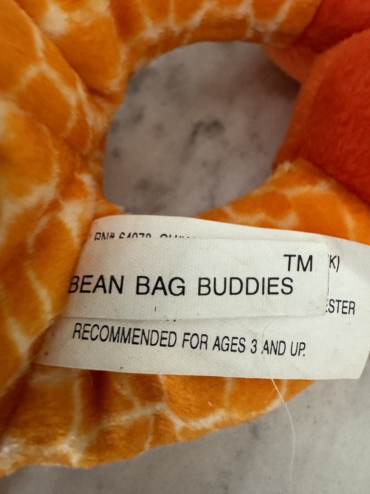 Kellytoy Cuddle Pals Giraffe orange Beanpals Stuffed Animal Plush Toy ...