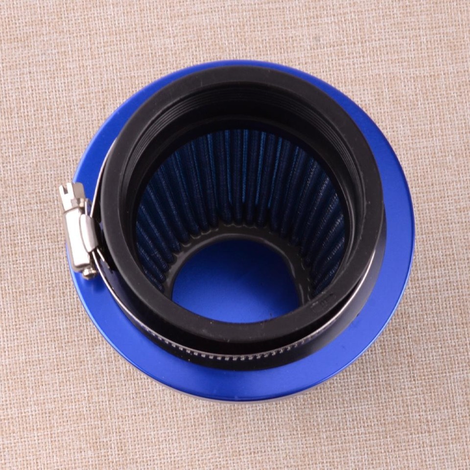 3" 76mm Blue High Flow Cold Air Intake Cone Replacement Dry Air Filter ...