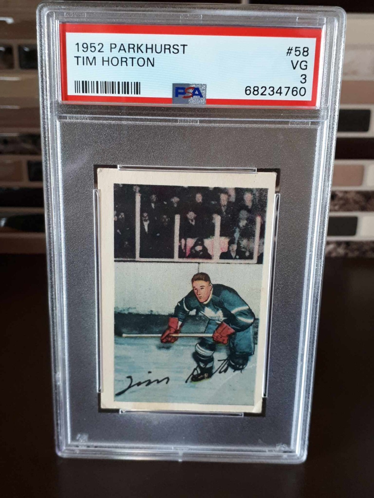 1952 Parkhurst Tim Horton Rookie Card #59 PSA 3 VG Classic Card! | eBay