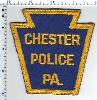 Chester Police (Pennsylvania) Uniform Take-Off 1st Issue Shoulder Patch ...