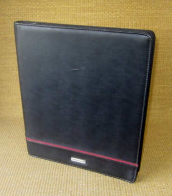 Monarch/Folio .75" Rings | Black Sim. Leather DAY-RUNNER/Timer Planner ...