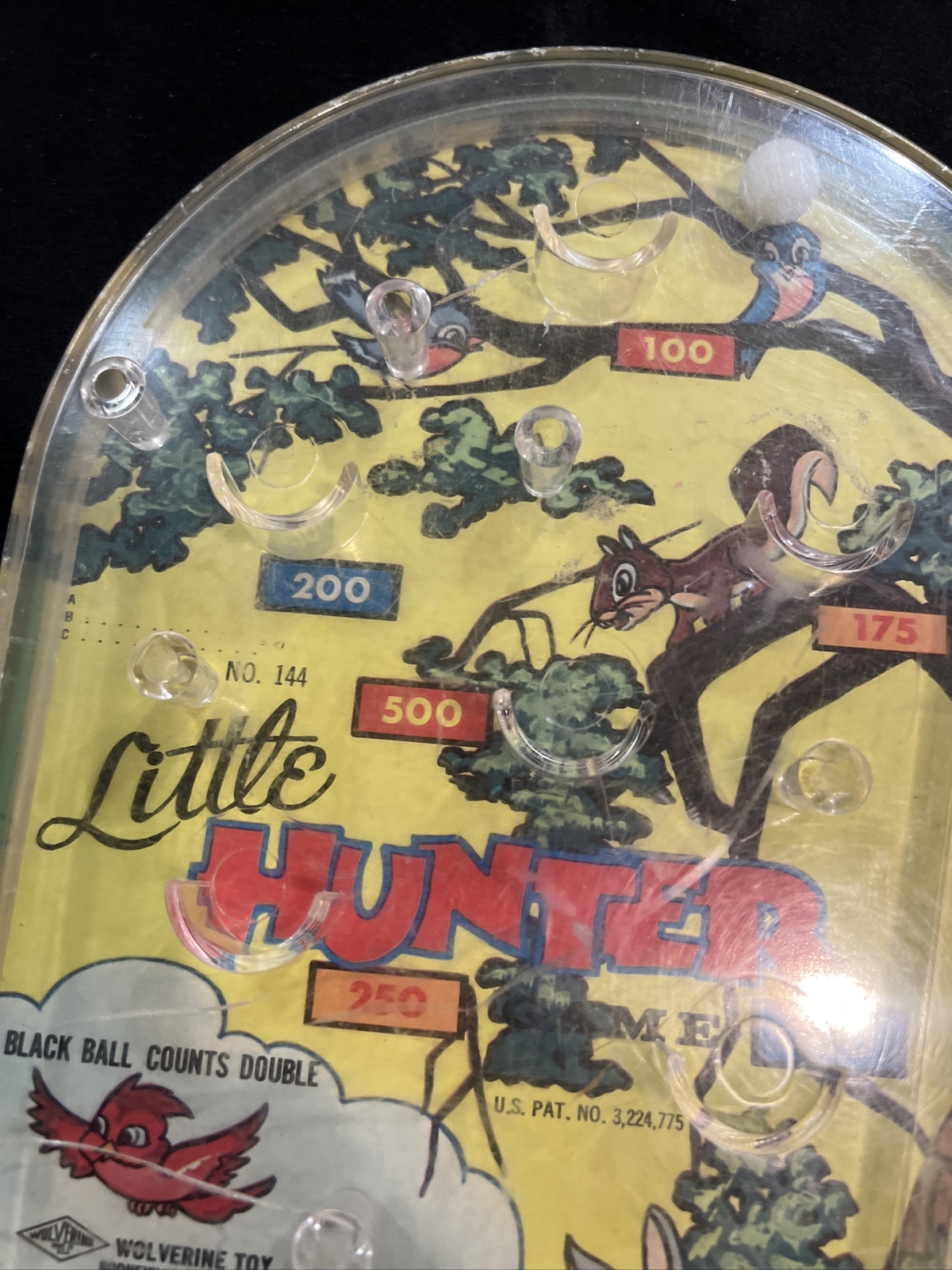 Vintage Little Hunter Handheld Marble Pinball Game - Wolverine Toy ...