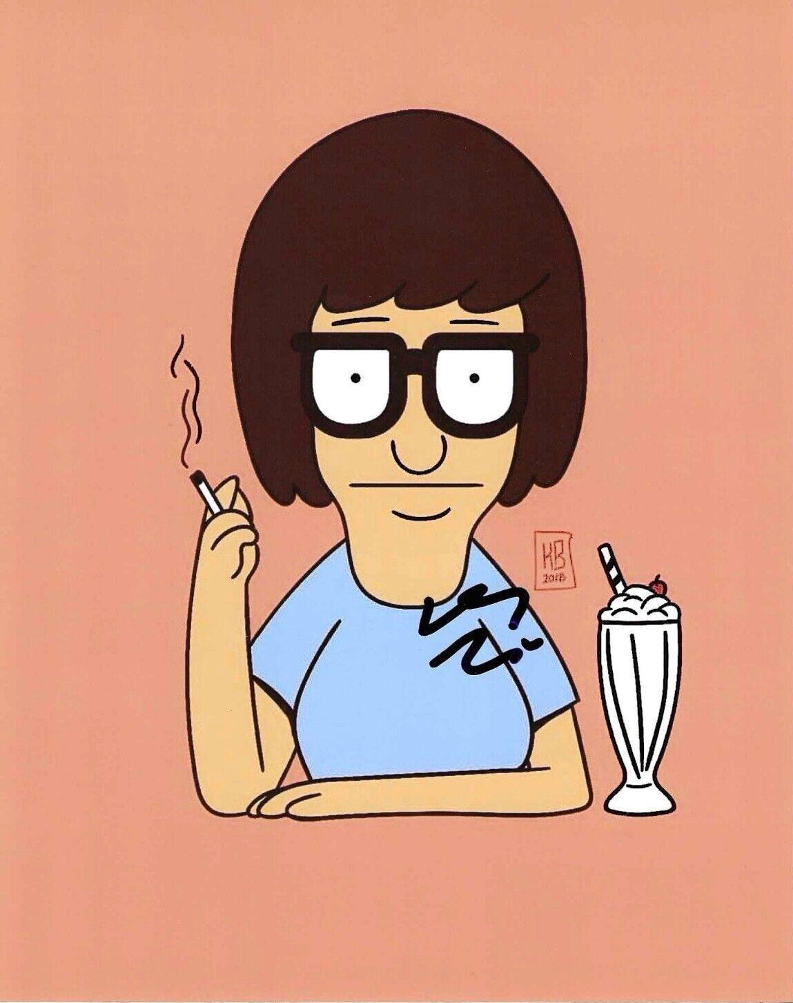* DAN MINTZ * signed 8x10 photo * BOB'S BURGERS * TINA BELCHER * 1 | eBay