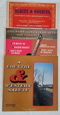 Lot: 3 Vintage Country & Western LP Record Misc. Artists | eBay