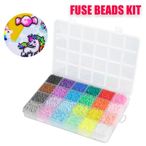 24 Colors 26mm Fuse Bead Set 15000-16000Pcs Refill Beads Crafting ...