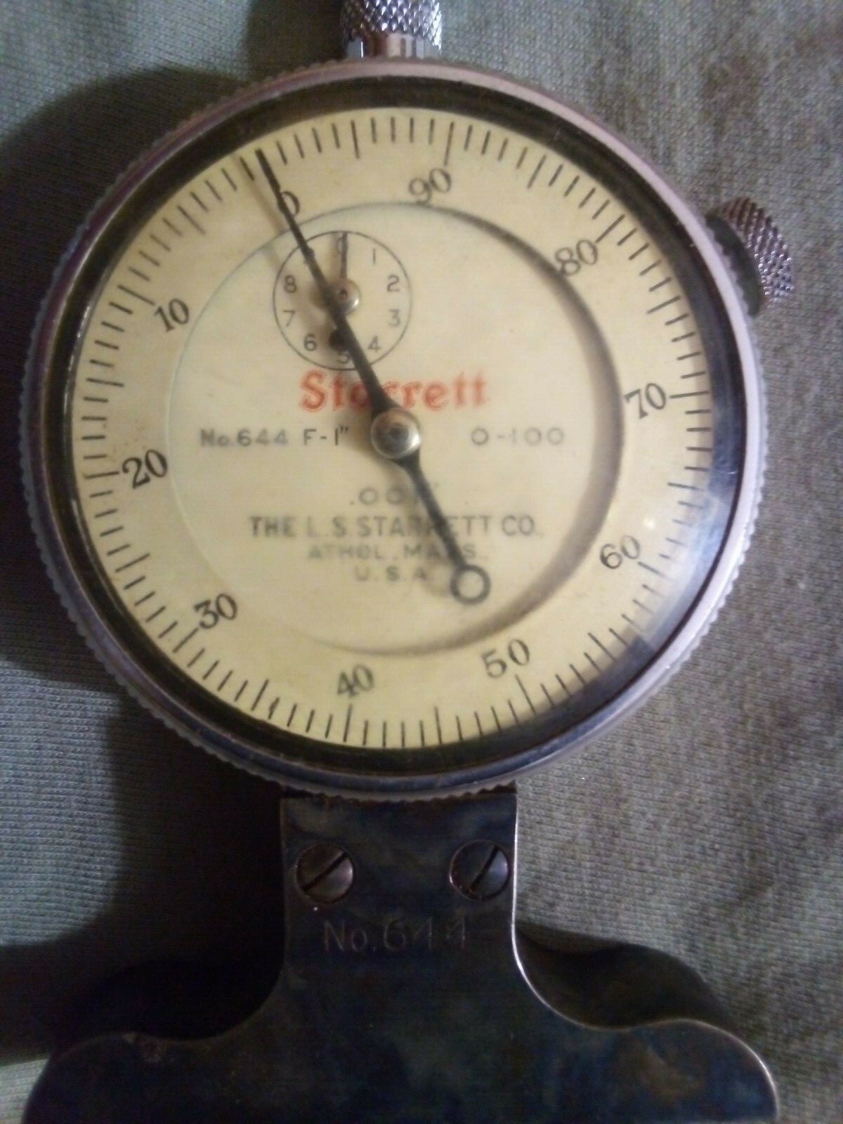 micrometer starrett 644 dial depth tool Athol,MA USA used nice | eBay