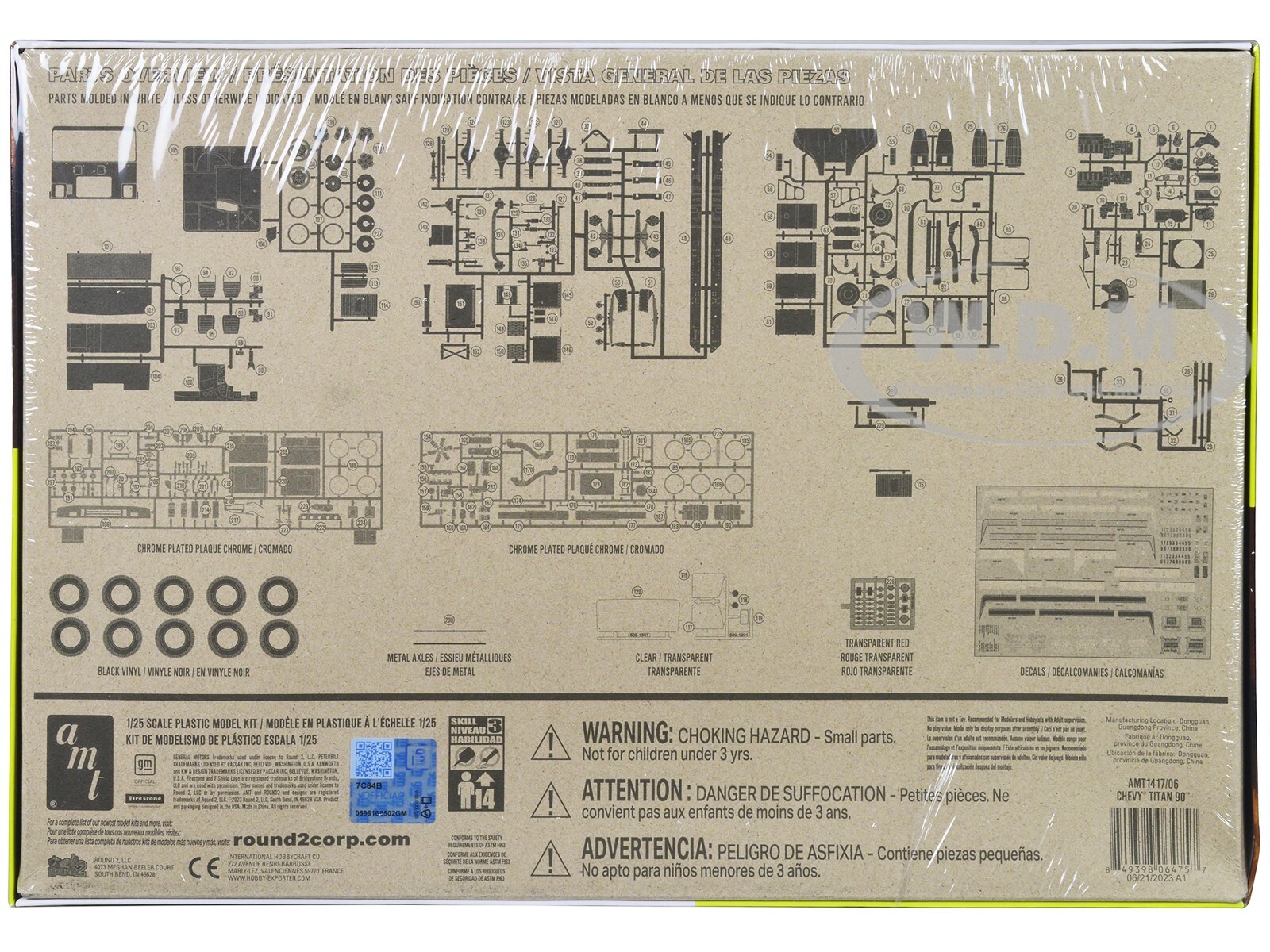 SKILL 3 MODEL KIT CHEVROLET TITAN 90 TRUCK 1/25 SCALE MODEL BY AMT ...