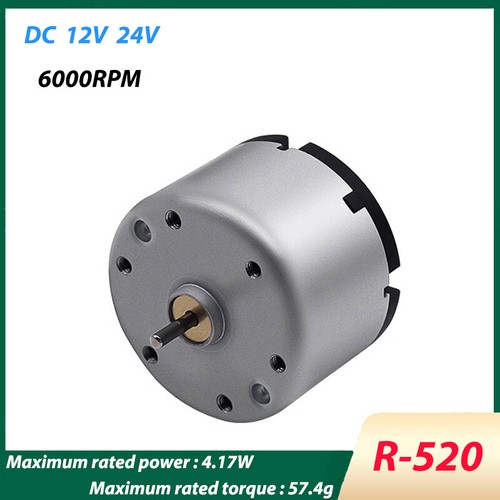 Micro Brushed Motor DC 12V 24V High Speed 6000RPM Reversible Motors R ...