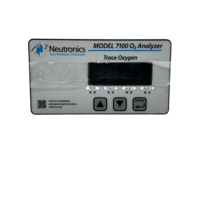 7124BE-N1 VACUUM NEUTRONICS MODEL 7100 OZ ANALYZER TRACE OXYGEN | eBay
