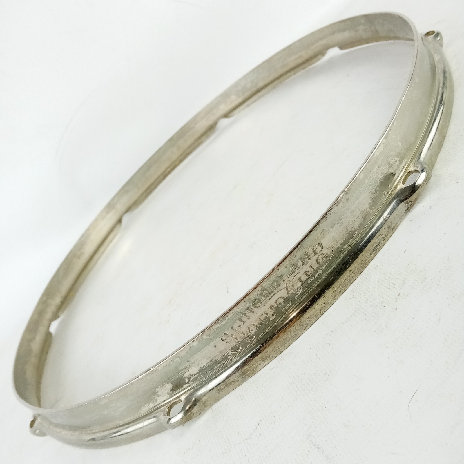 *Slingerland 14" Radio King-Engraved Double-Flange Snare Drum Rim/Hoop ...