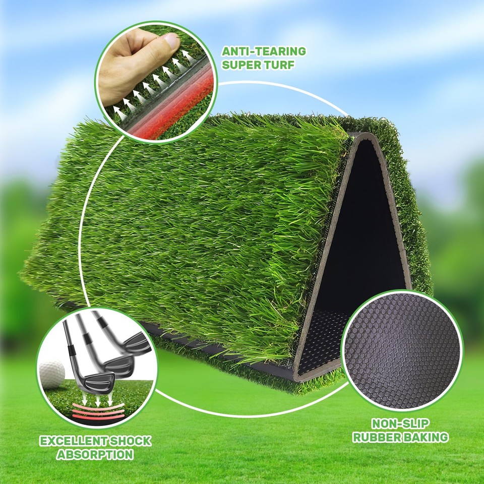 COSPORTIC Golf Hitting MatGolf Training Mat for Swing Driving Chipping ...