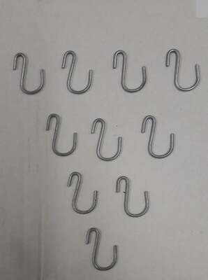 10 x Metal S Hooks To Hang Clip Strip Merchandise Displays - 36mm Long ...