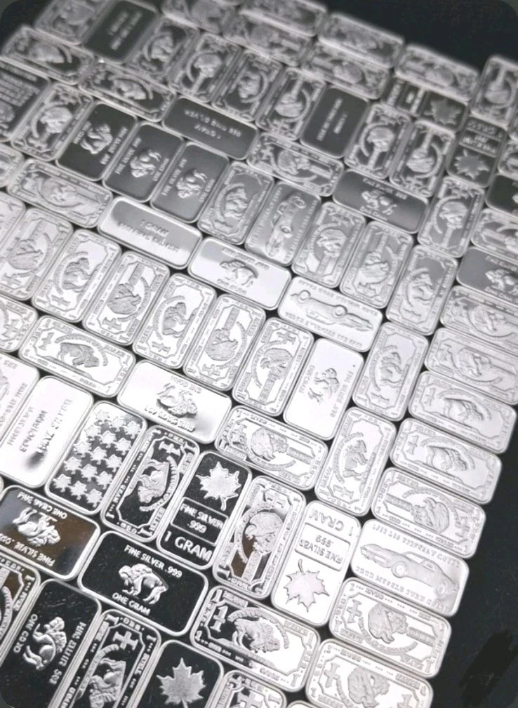 (20x) Pure .999 Fine Silver Bars Premium New Bullion Estate Lot Designs ...