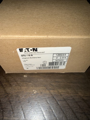 Eaton Wheelock MT4-115-R Multitone Horn Red 120VAC NEW | eBay
