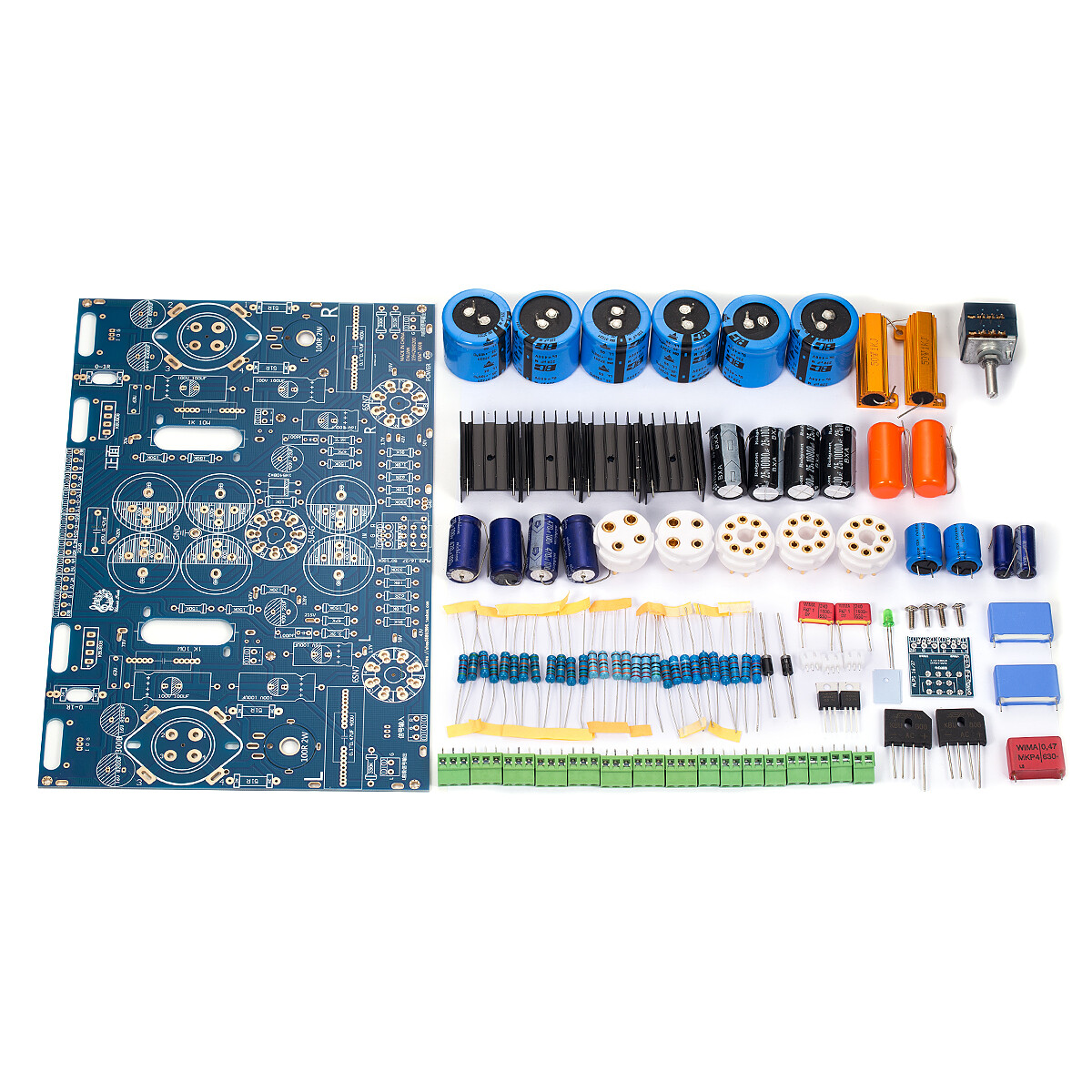 Stereo 300B Vacuum Tube Power Amplifier DIY KIT HiFi Audio Amp PCB ...