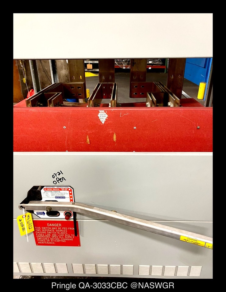 Pringle QA-3033-CBC Bolted Pressure Switch~ 3000 Amp - Tested/1Yr ...