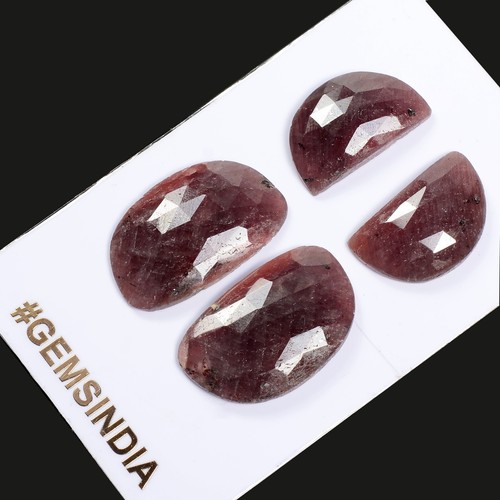 2 Pair ~ Natural Untreated Ruby Fancy Checker cut Huge Loose Jewelry ...