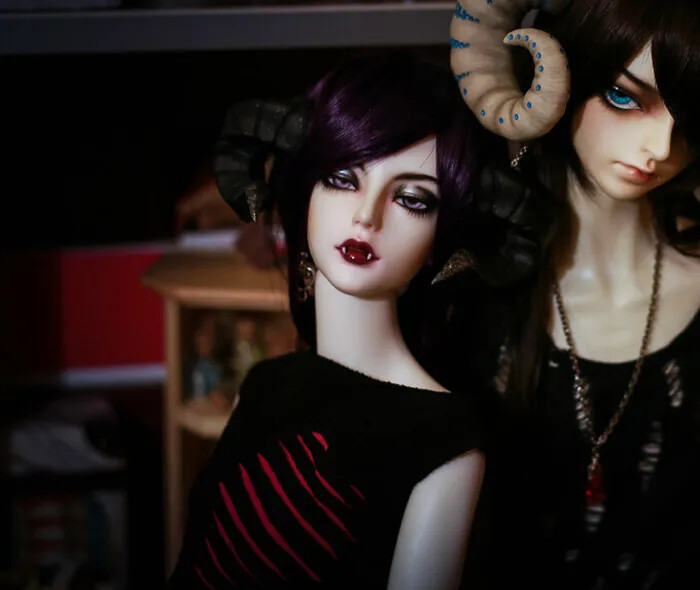 1/3 BJD Doll Vampire Girl Female Eyes Resin Ball Jointed Faceup Fantasy ...