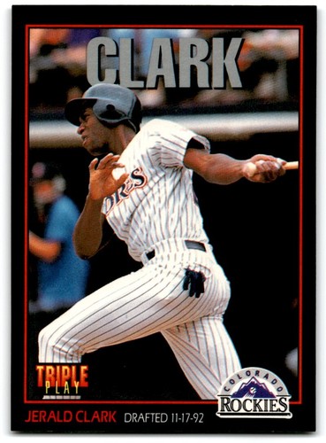 1993 Triple Play Jerald Clark Colorado Rockies #126 | eBay