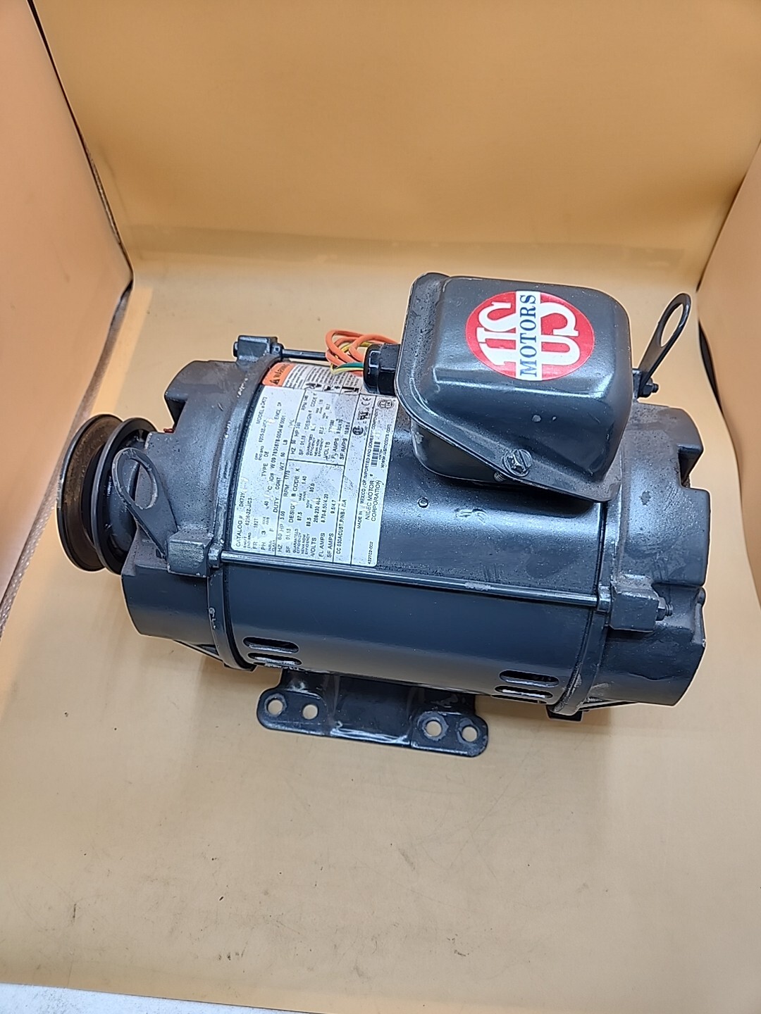 US Motors 3 HP DK72 208-230/460 V Electric Motor 1770 RPM 60 Hz 182T ...
