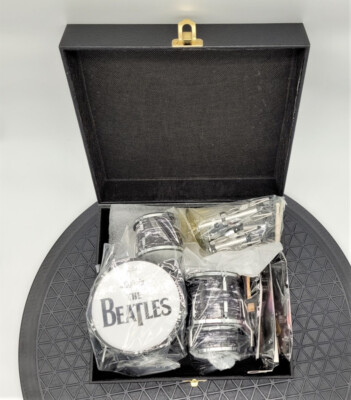 Miniature Beatles Instrument Set Reproduction of Guitars & Ludwig Drums ...