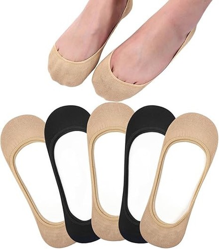 Womens Invisible Trainer socks Footsies No Shoe Show Liner Socks Ladies ...