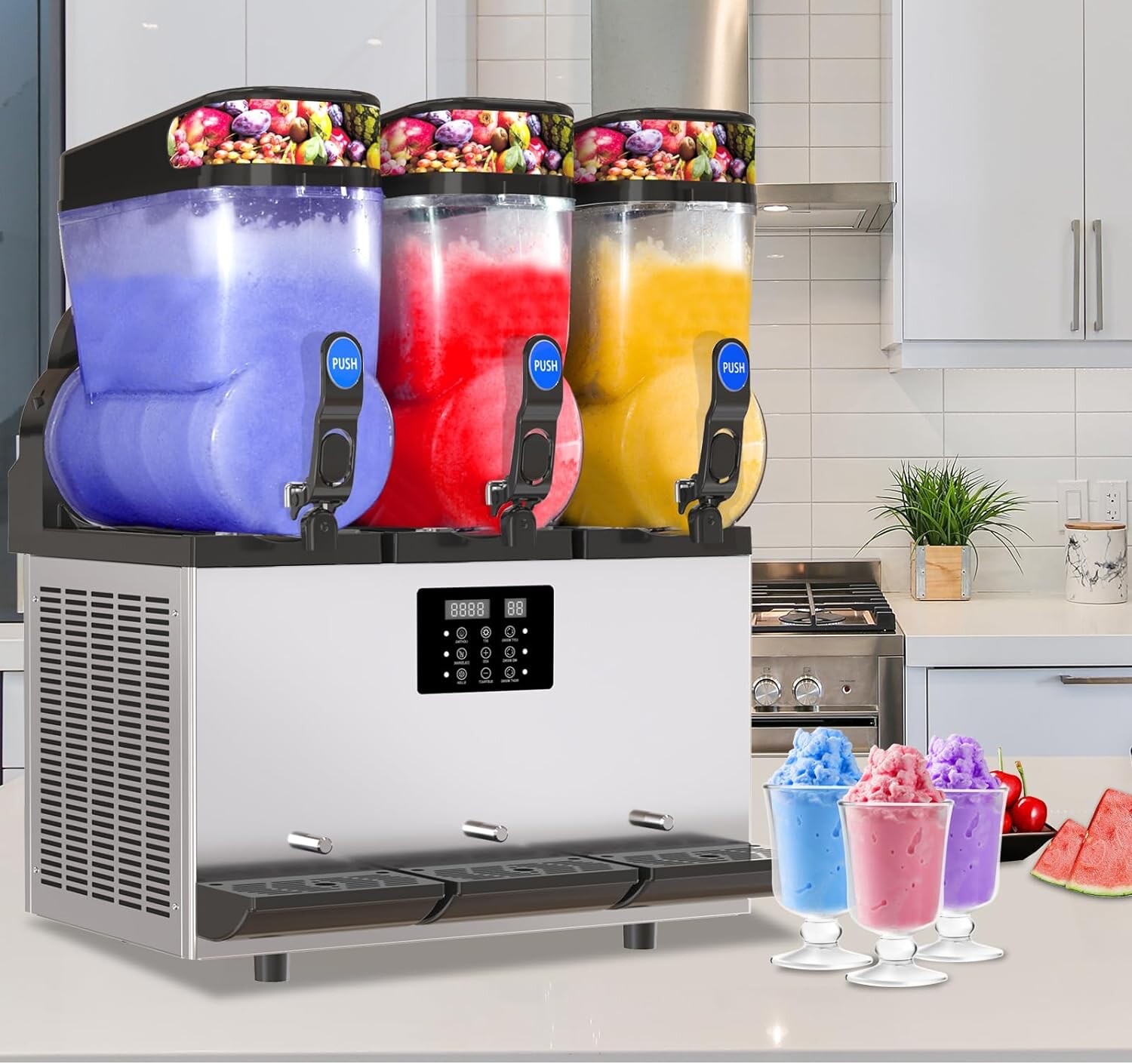 Commercial Slushie Machine - 1450W 45L Tanks Commercial 110V | eBay