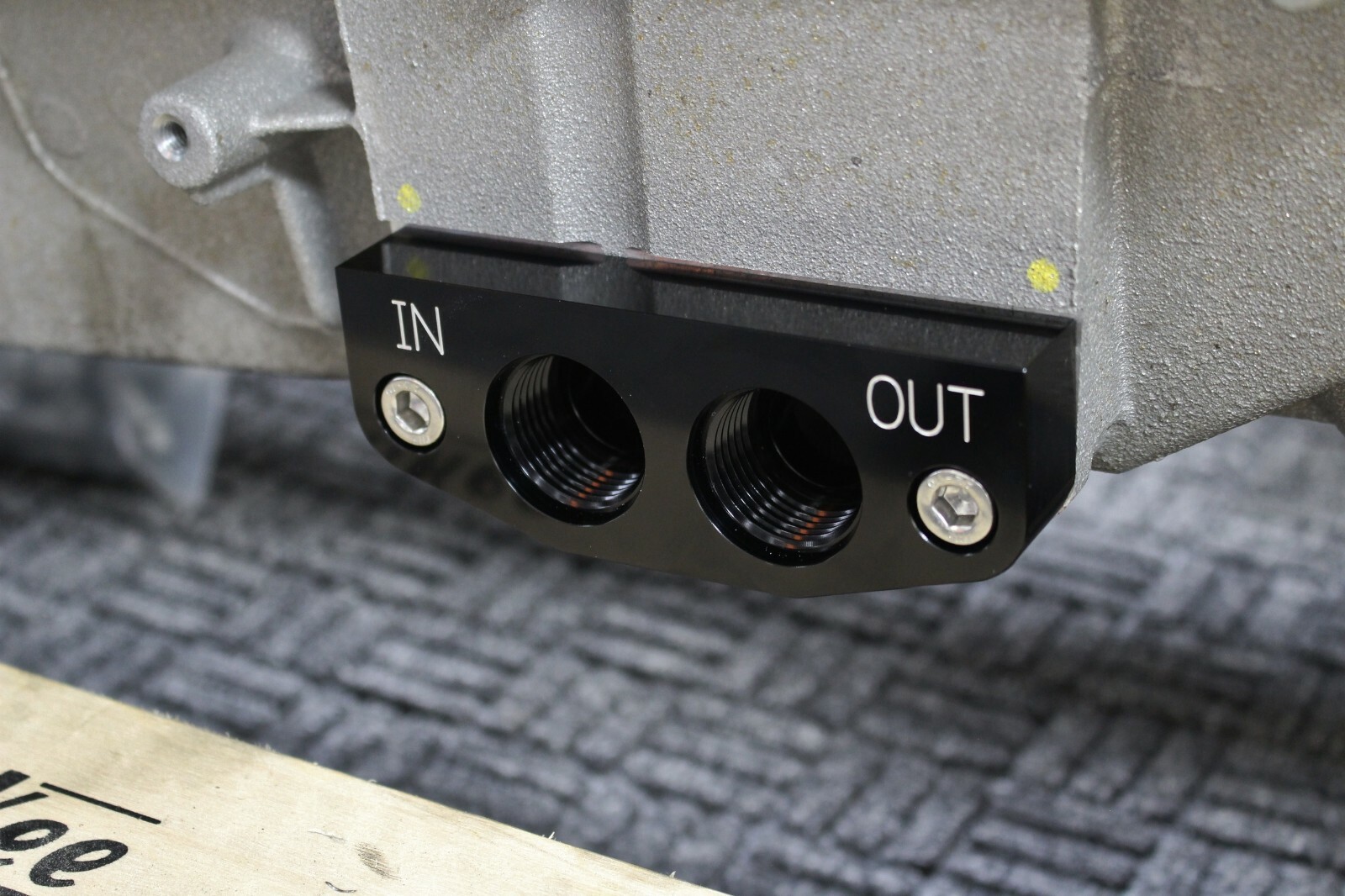 LS3 LS7 LS9 LT4 LT5 -12 AN Dry Sump Oil Line Pan Adapter Plate Corvette ...