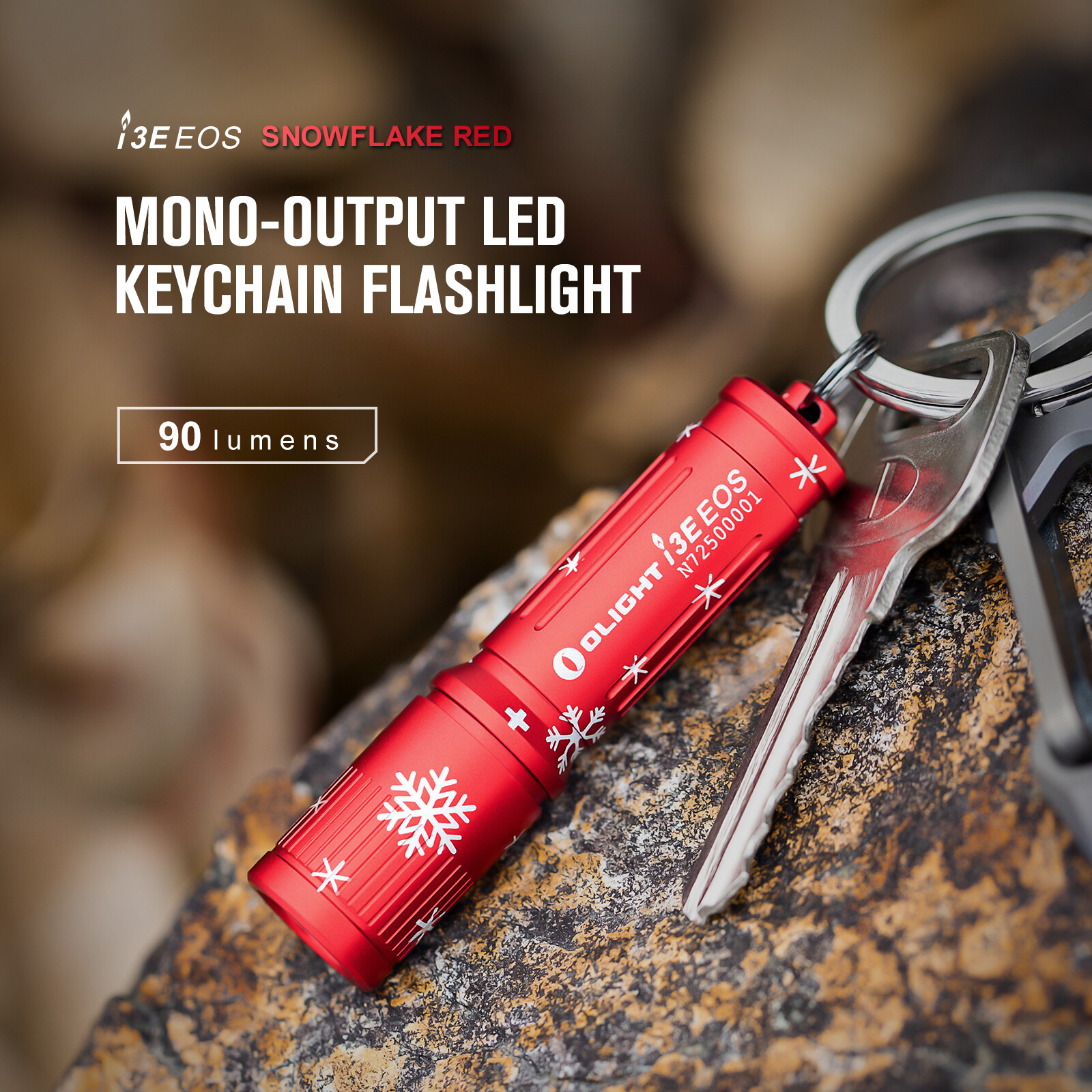 Olight I3E EOS 90 Lumens Mini Keyring Flashlight AAA Battery Powered ...