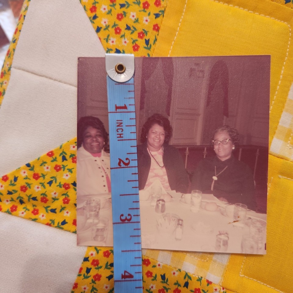 VTG 1970s Color Snapshot Photo Three Ladies Having Dinner Black African ...
