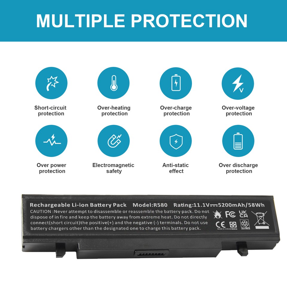 New Laptop Battery For Samsung AA-PB9NC6B AA-PB9NS6B R428 R580 R780 ...