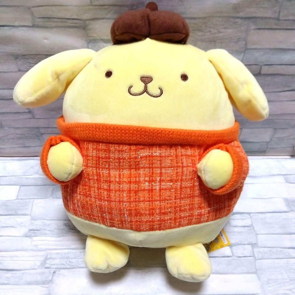 Pompompurin SET of 2 Warm Tweed BIG Plush Doll 28cm Furyu Sanrio | eBay