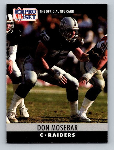 1990 Pro Set #156 Don Mosebar Los Angeles Raiders | eBay