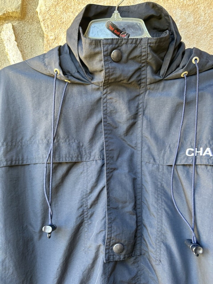 Vintage Mens Chaps Ralph Lauren Rain Jacket Windbreaker Medium Navy ...