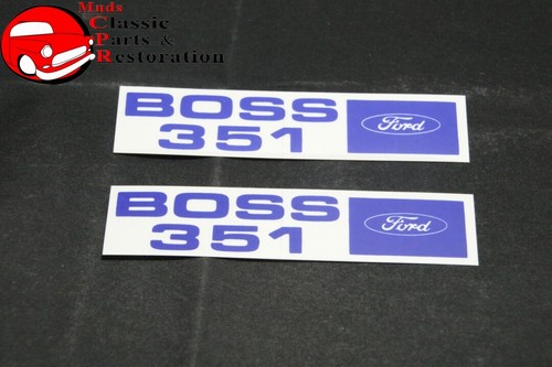 71 Ford Mustang BOSS 351 Valve Cover Decals Pair | eBay